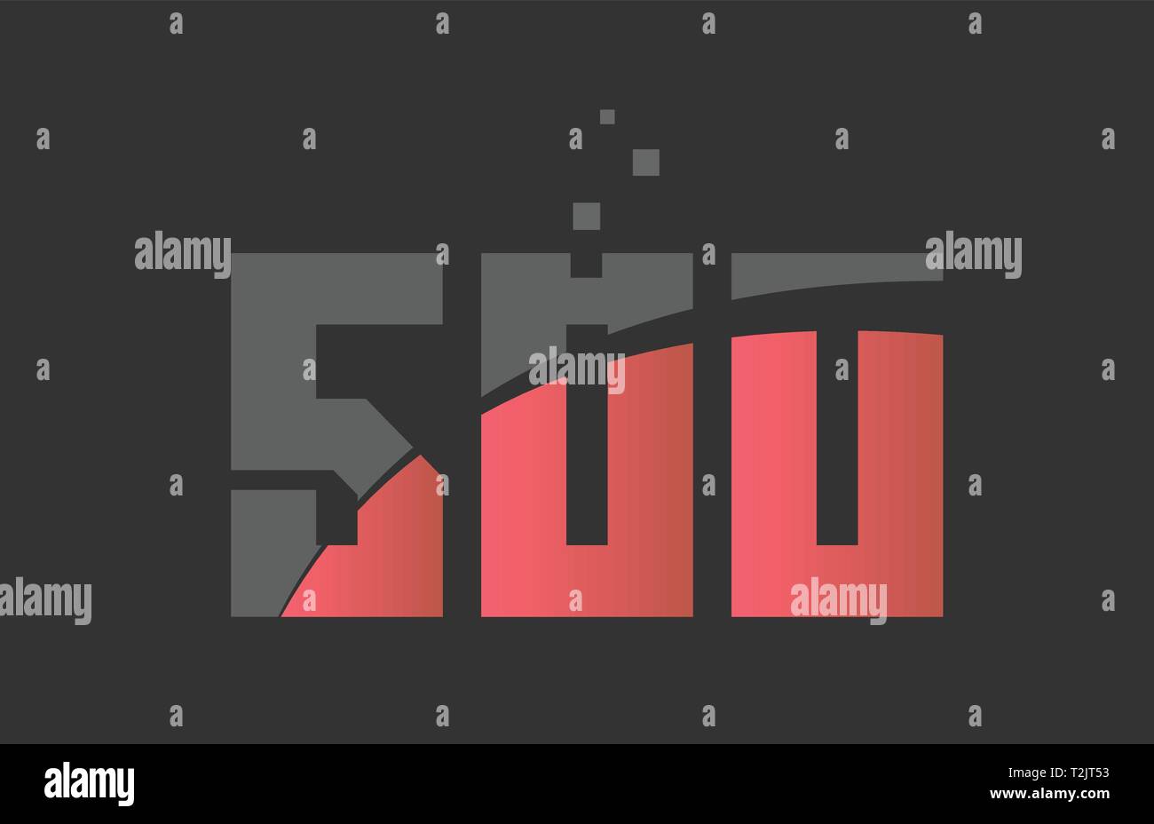Number 500 Stock Vector Images - Alamy