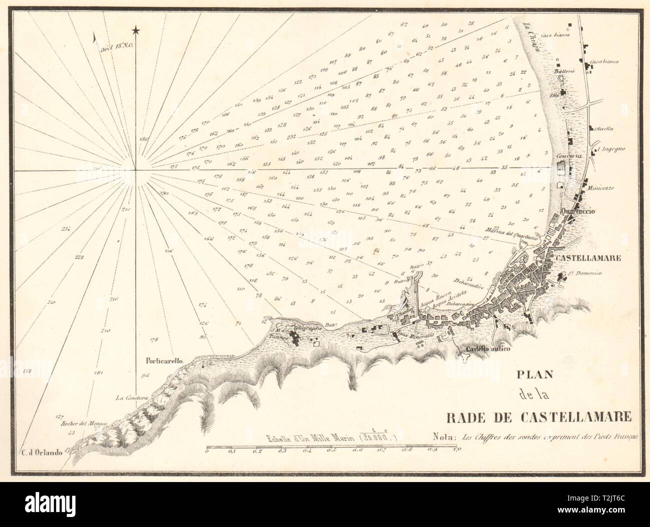 Castellamare-di-Stabia. Plan de la Rade de Castellamare. Italy GAUTTIER ...