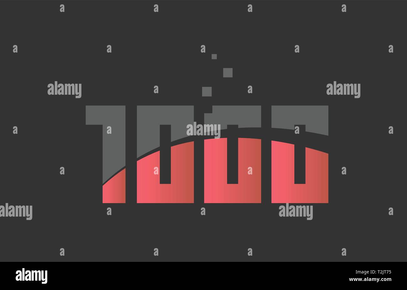 Number 1000 Stock Vector Images - Alamy