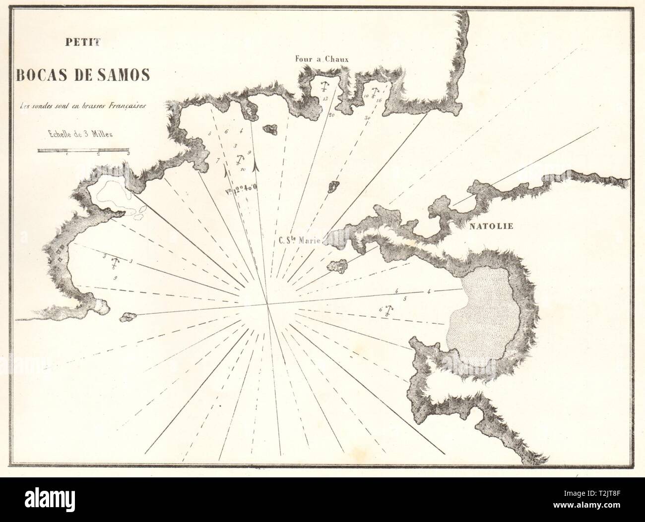 Samos. 'Petit Bocas de Samos'. Greece Turkey. Mycale Strait. GAUTTIER ...