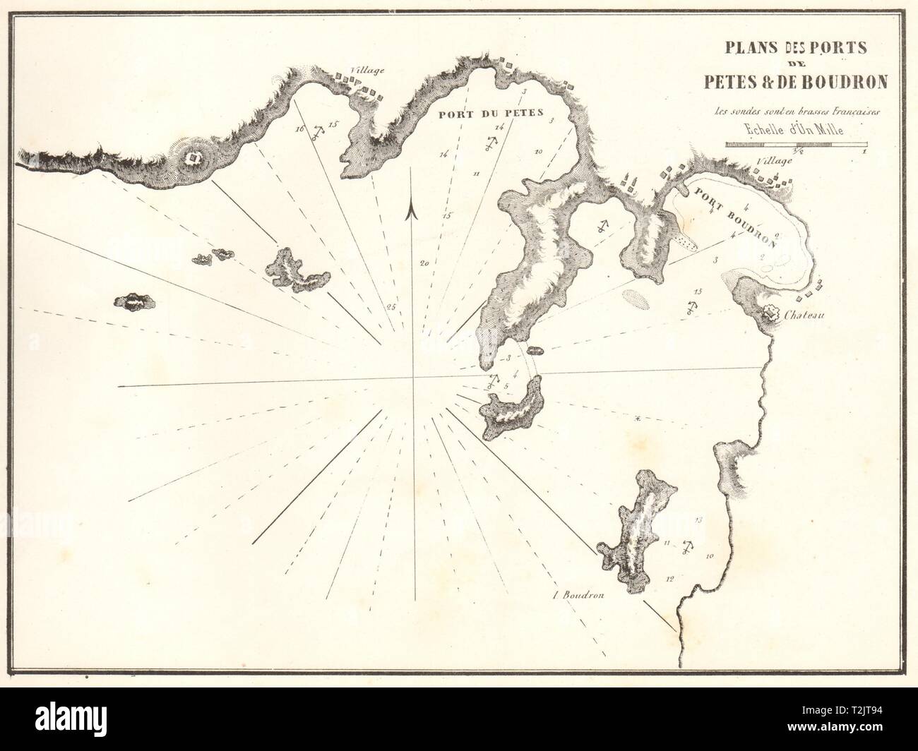 Bodrum & Bitez. Plans des Ports de Petes & de Boudron. Turkey. GAUTTIER ...