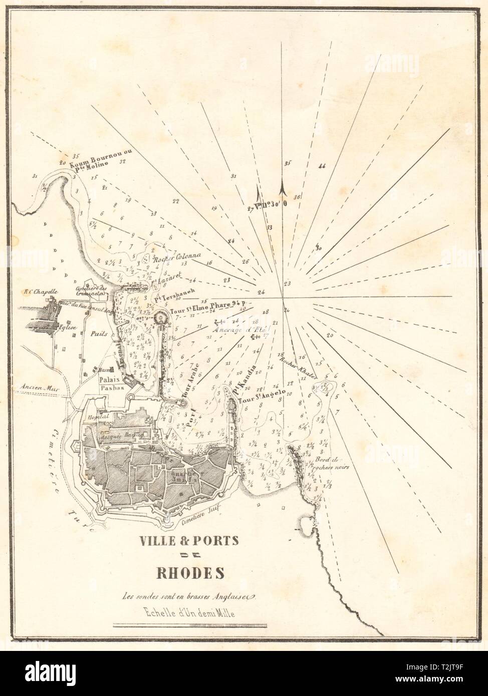 Map of rhodes hi-res stock photography and images - Alamy