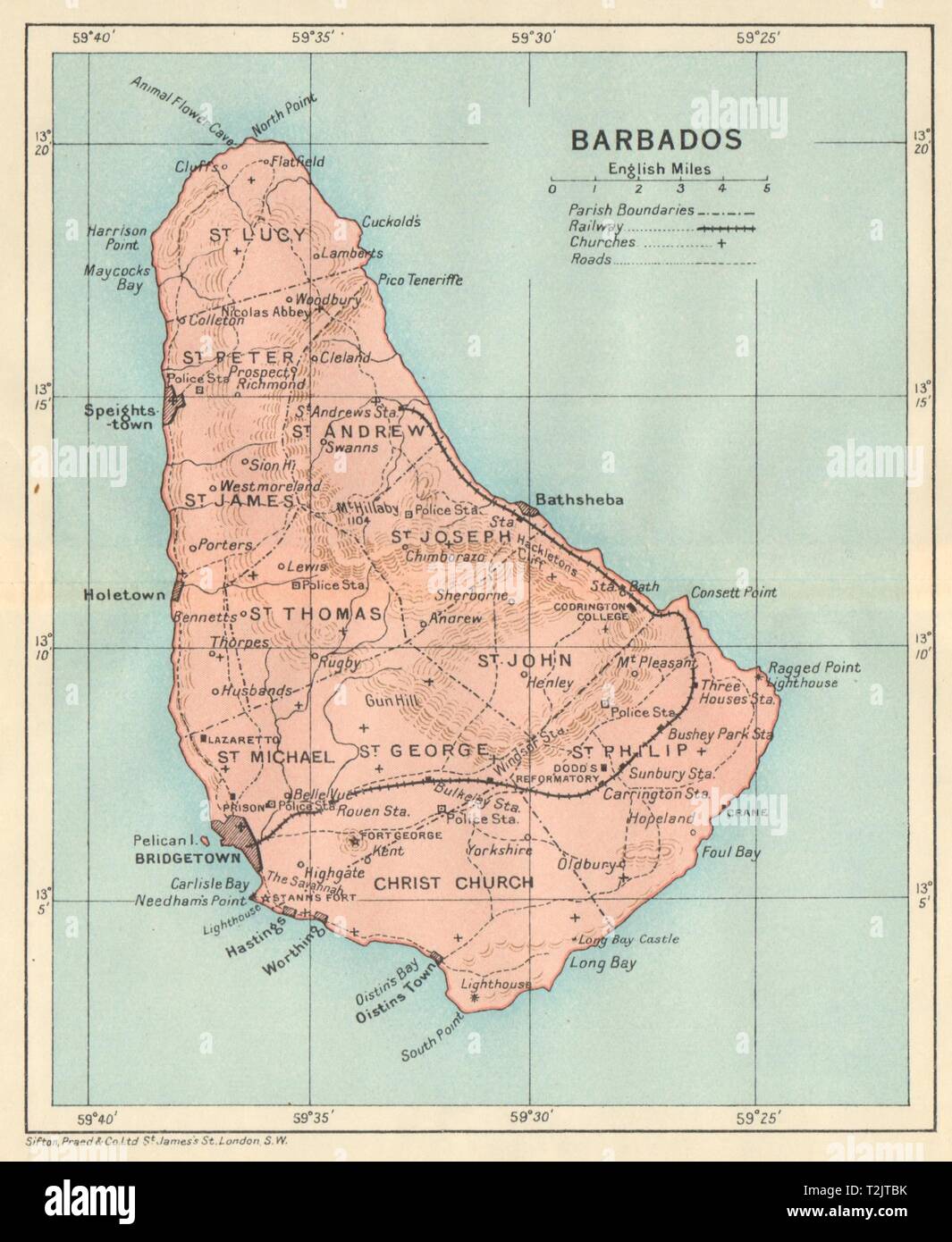 barbados location on caribbean map