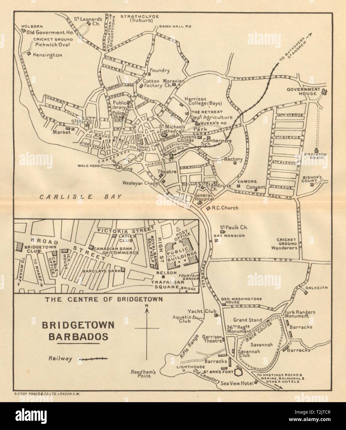 Barbados bridgetown old town hi-res stock photography and images - Alamy