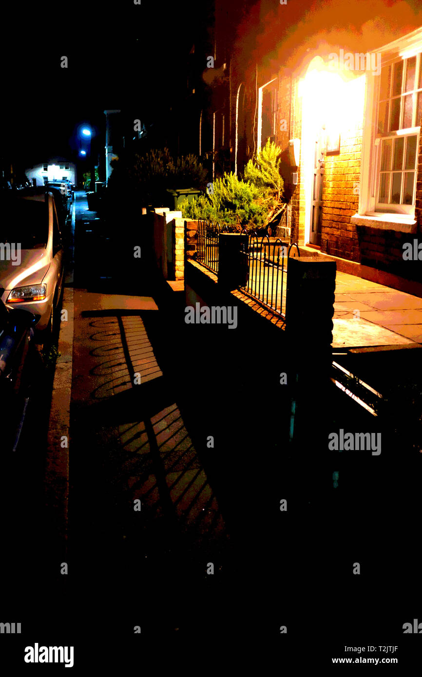 Suburban Street Night Stock Photos & Suburban Street Night Stock Images ...