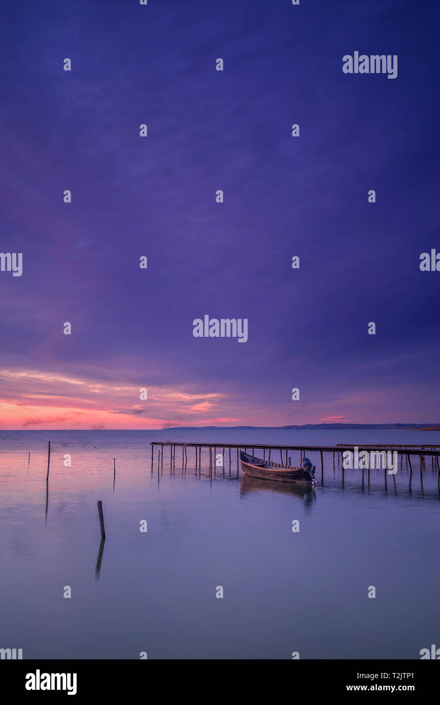 Pontoon used by the fishermen to get to their boats captured before ...