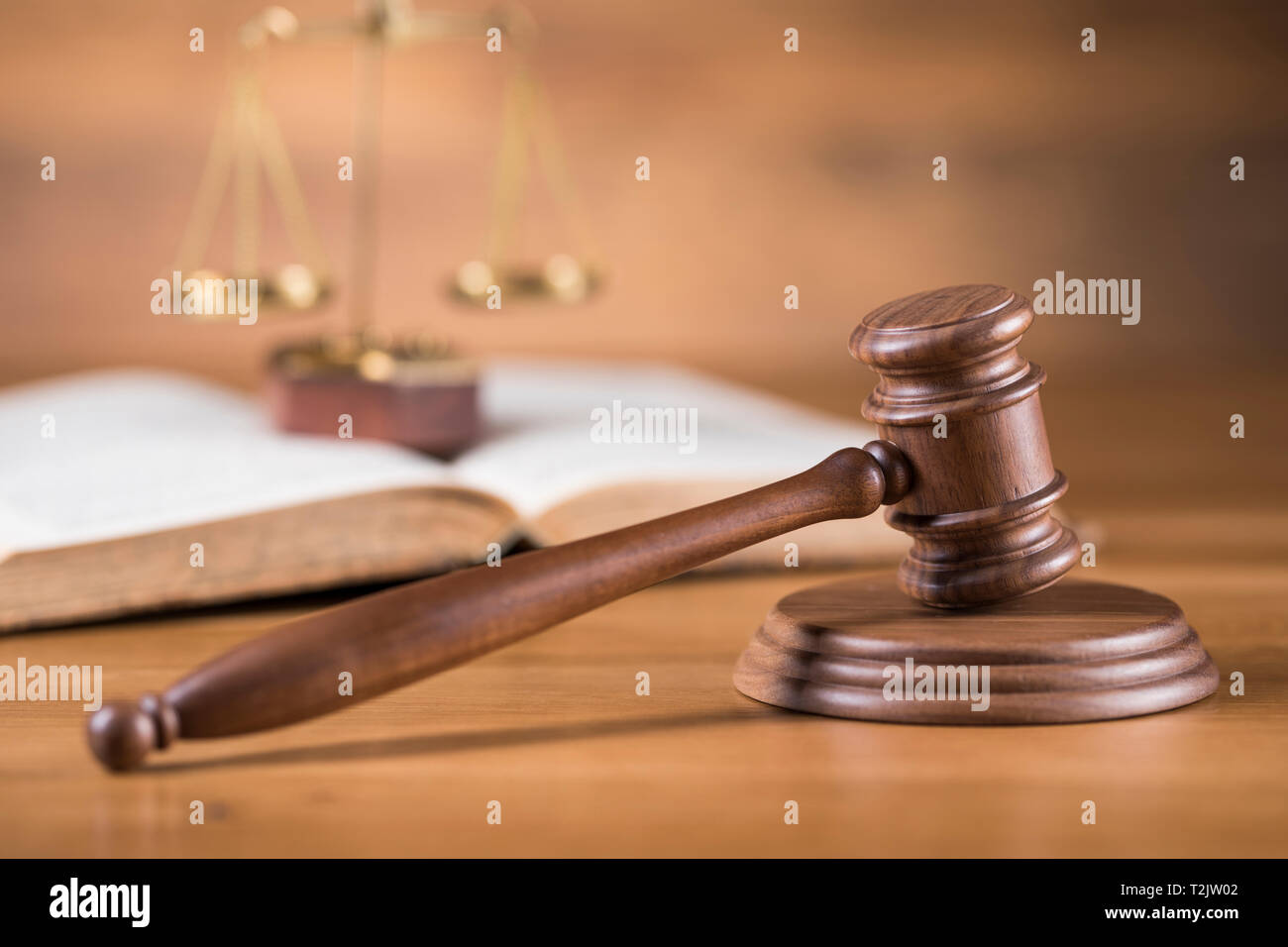Law theme, mallet of judge, wooden gavel Stock Photo - Alamy
