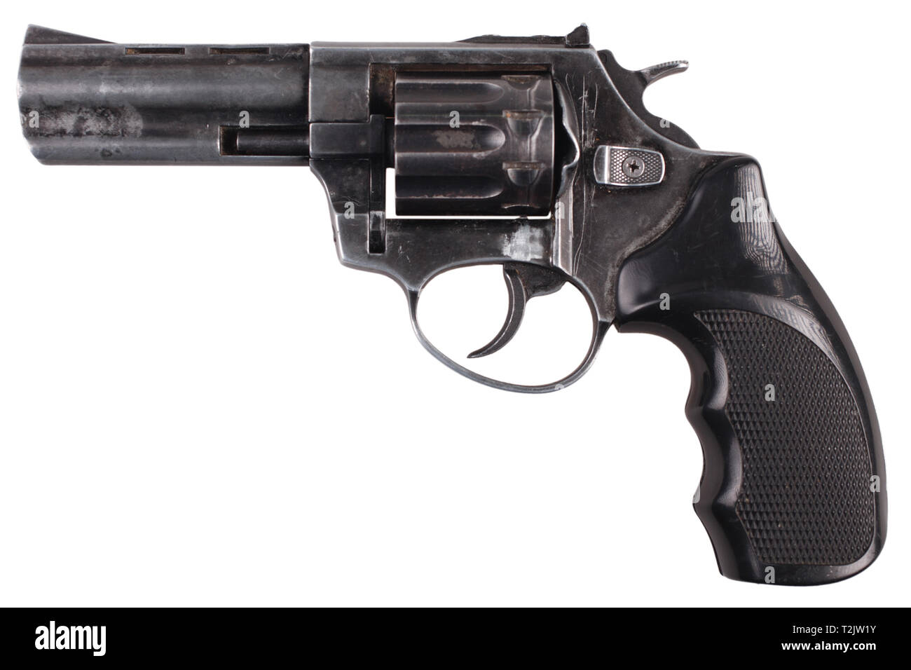 Revolver isolated on white background Stock Photo - Alamy