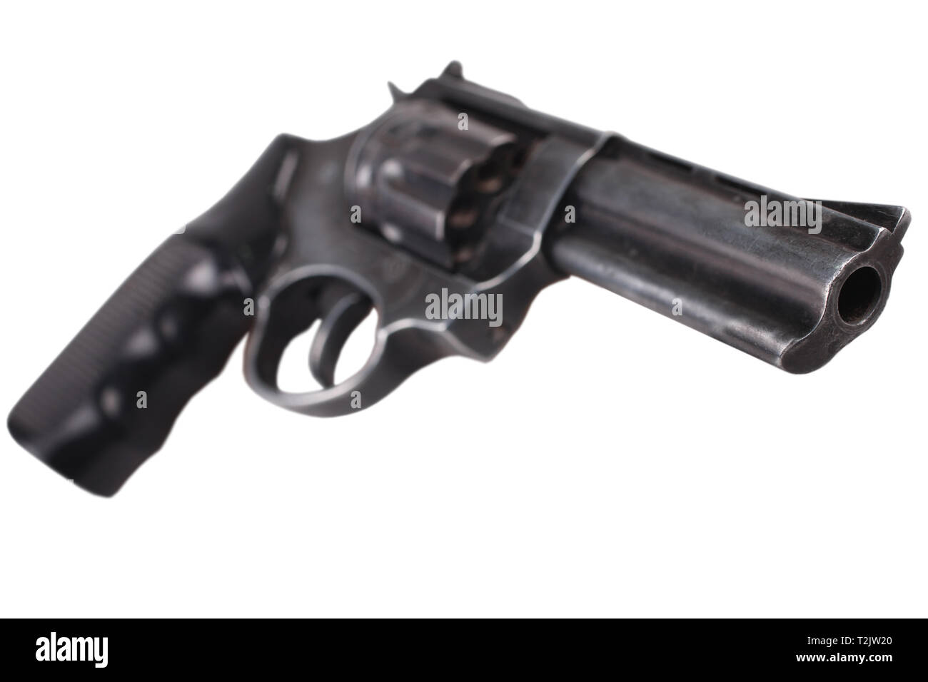 Revolver isolated on white background Stock Photo - Alamy