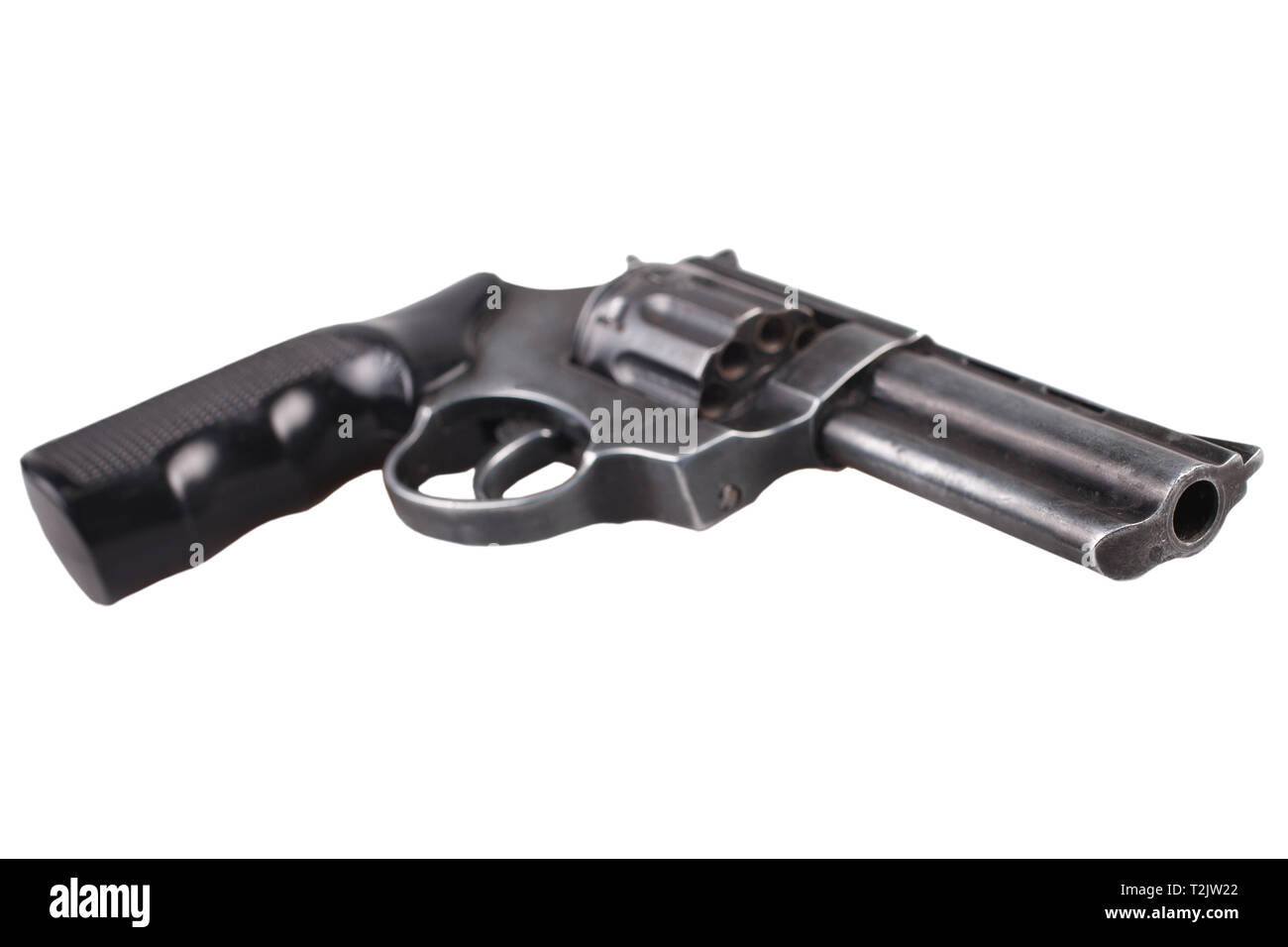 Revolver isolated on white background Stock Photo - Alamy