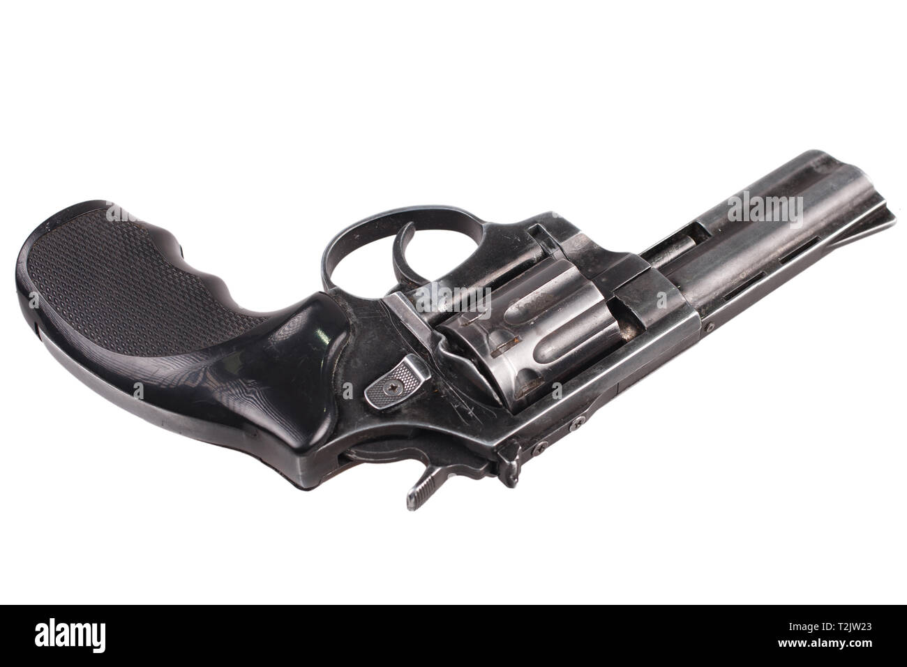 Revolver isolated on white background Stock Photo - Alamy