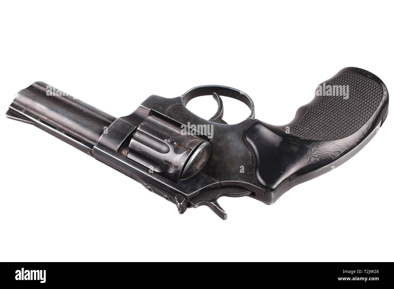 Revolver isolated on white background Stock Photo - Alamy