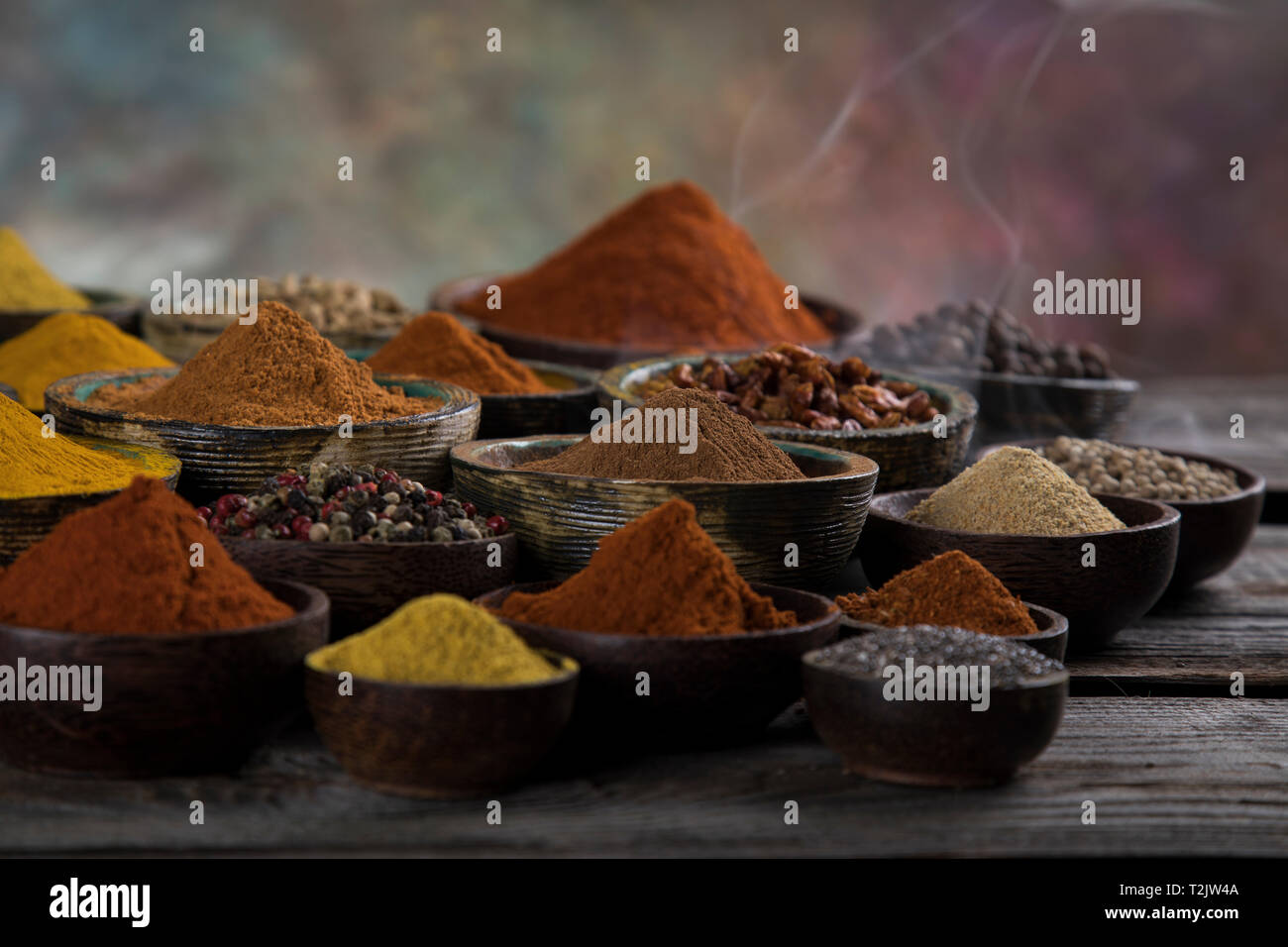 Smoke background , Spice Still Life Stock Photo - Alamy