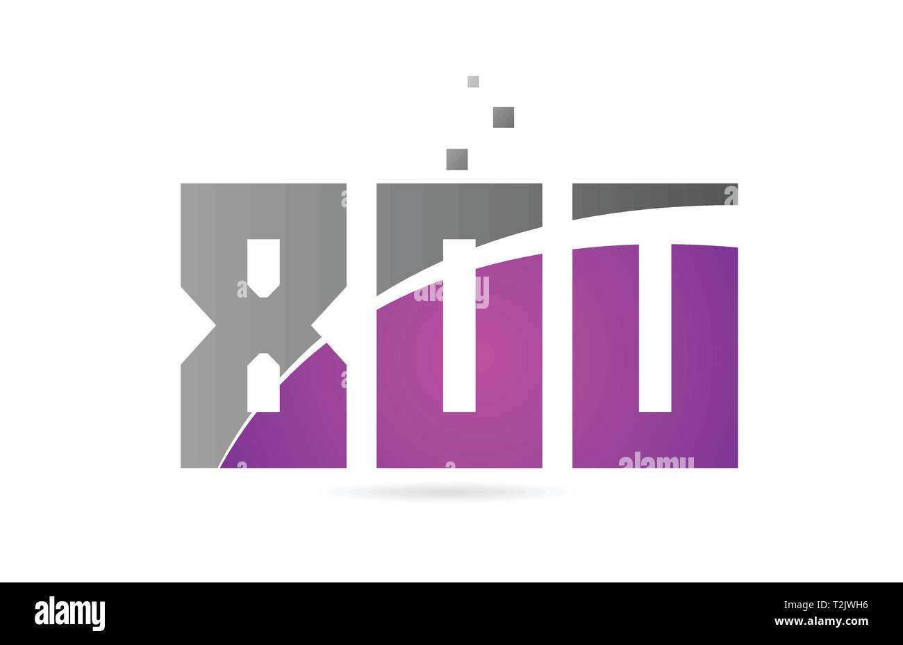 pink grey number 800 logo design suitable for a company or business ...