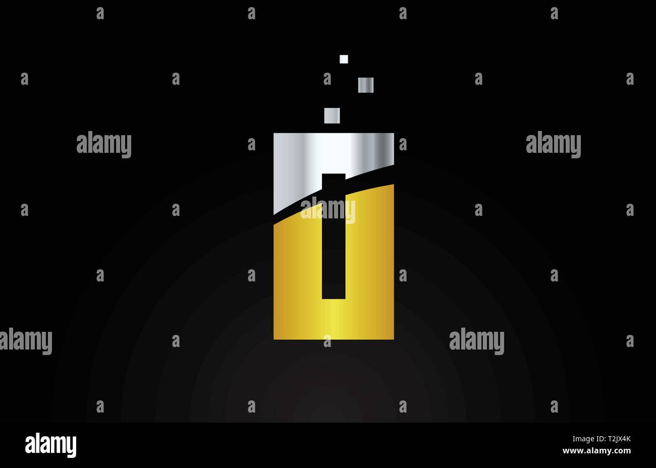 gold golden silver metallic color number 0 logo design suitable for a ...