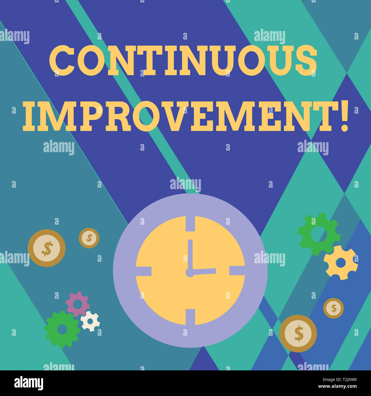 Handwriting text writing Continuous Improvement. Conceptual photo ...