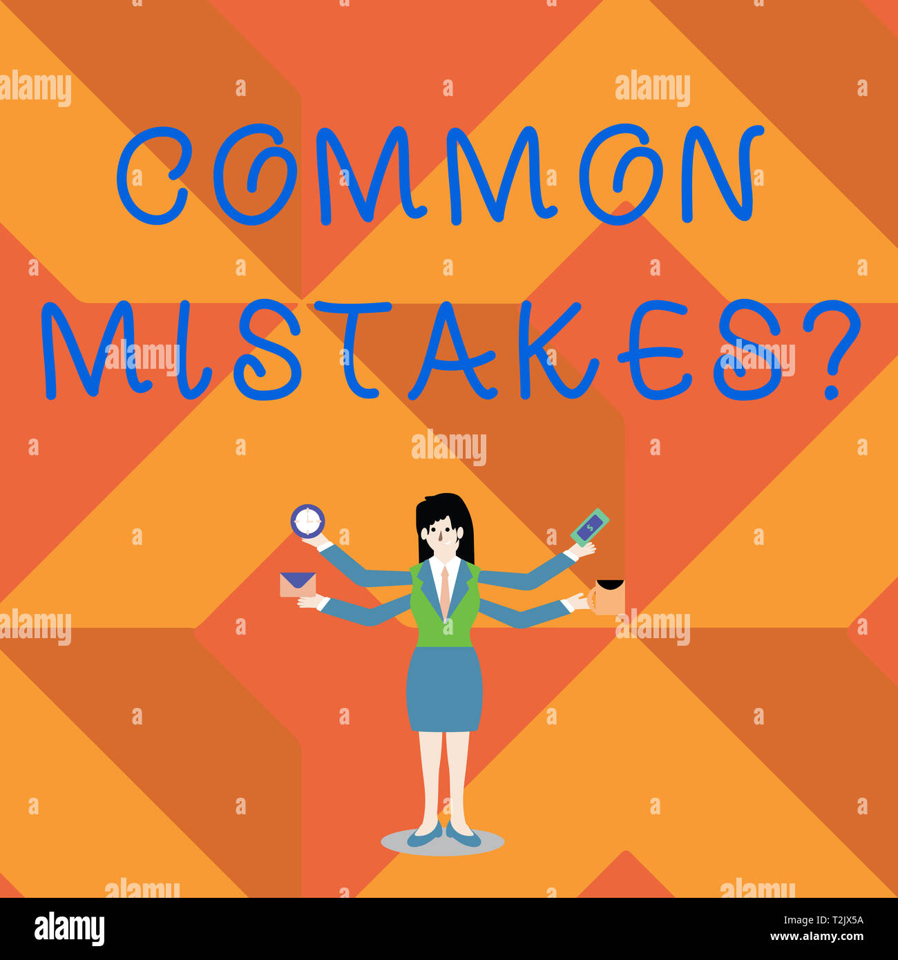 Writing note showing Common Mistakes question. Business concept for ...