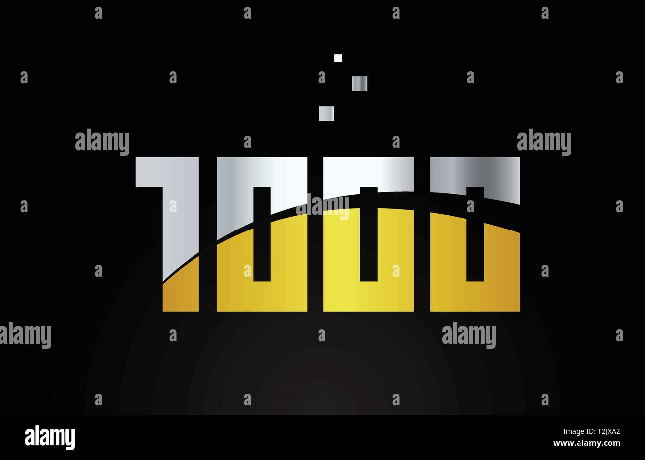 Number 1000 Stock Vector Images - Alamy