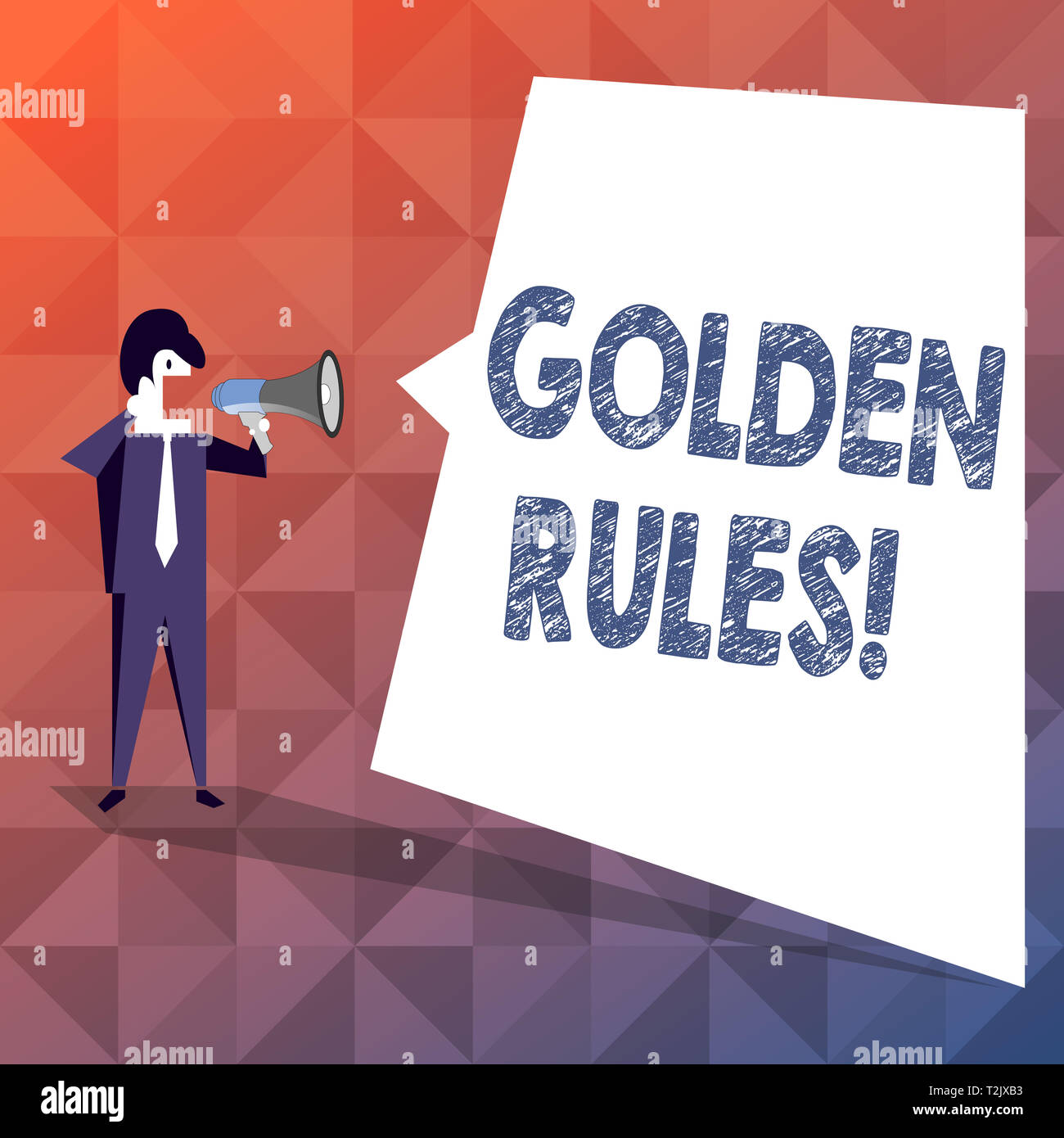 Text sign showing Golden Rules. Business photo showcasing principle ...