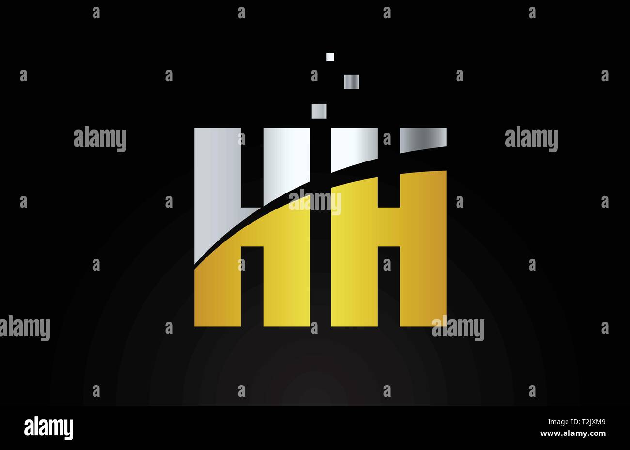 Metallic letter h Stock Vector Images - Alamy