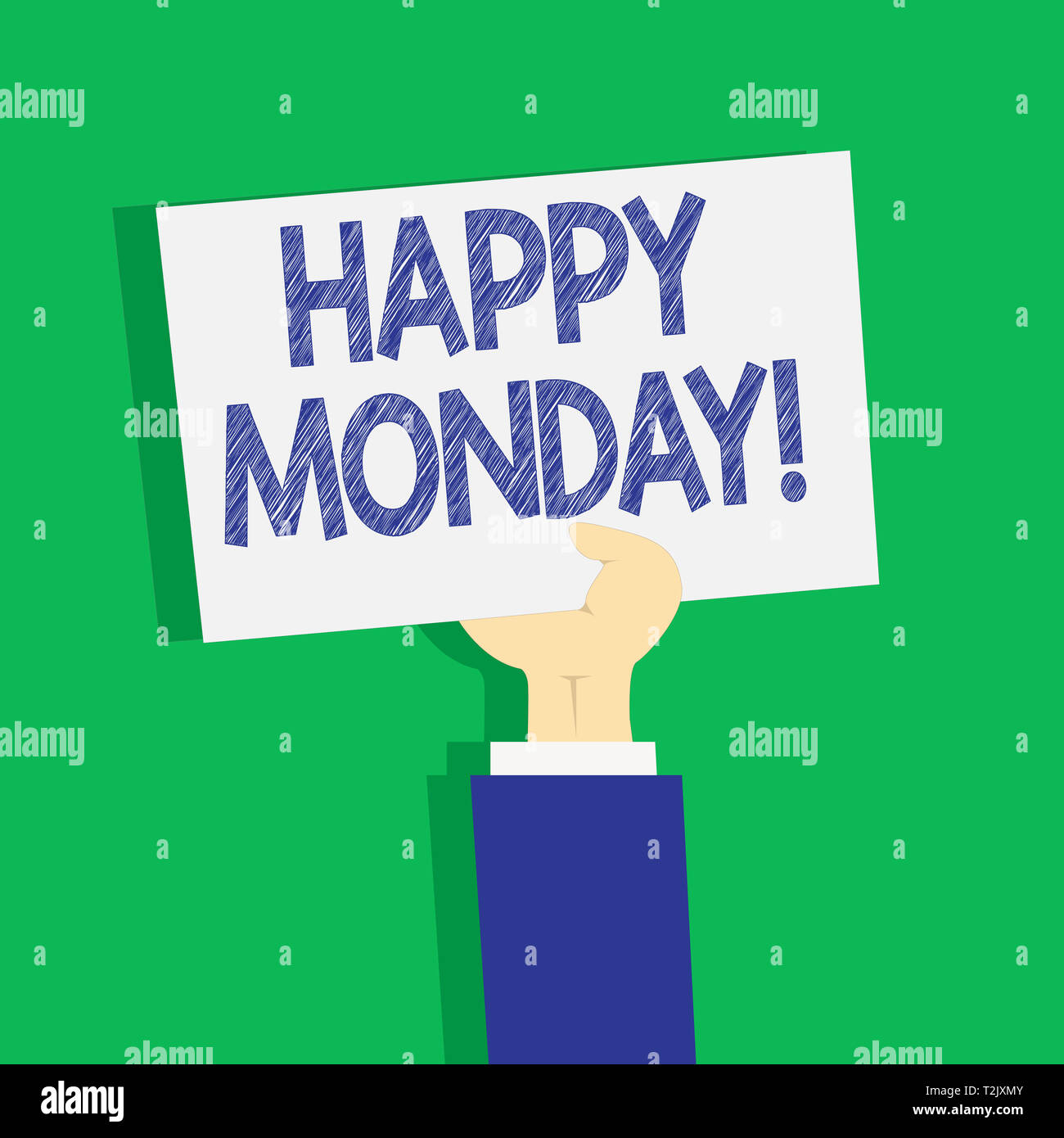 Text sign showing Happy Monday. Business photo text indicate starting ...