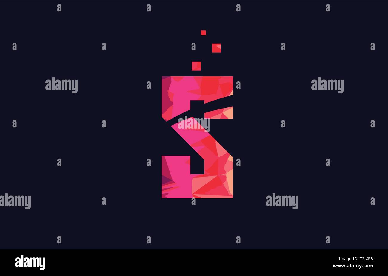 pink blue background color alphabet letter S logo design suitable for a ...