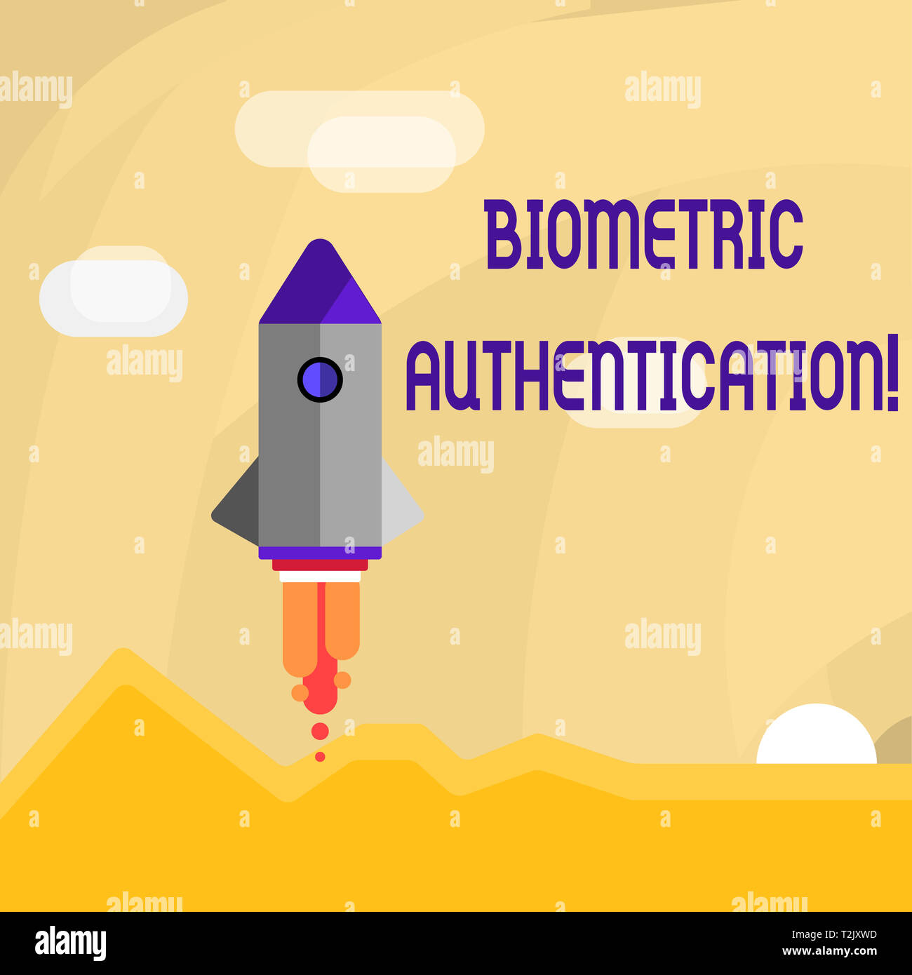 Conceptual hand writing showing Biometric Authentication. Concept ...