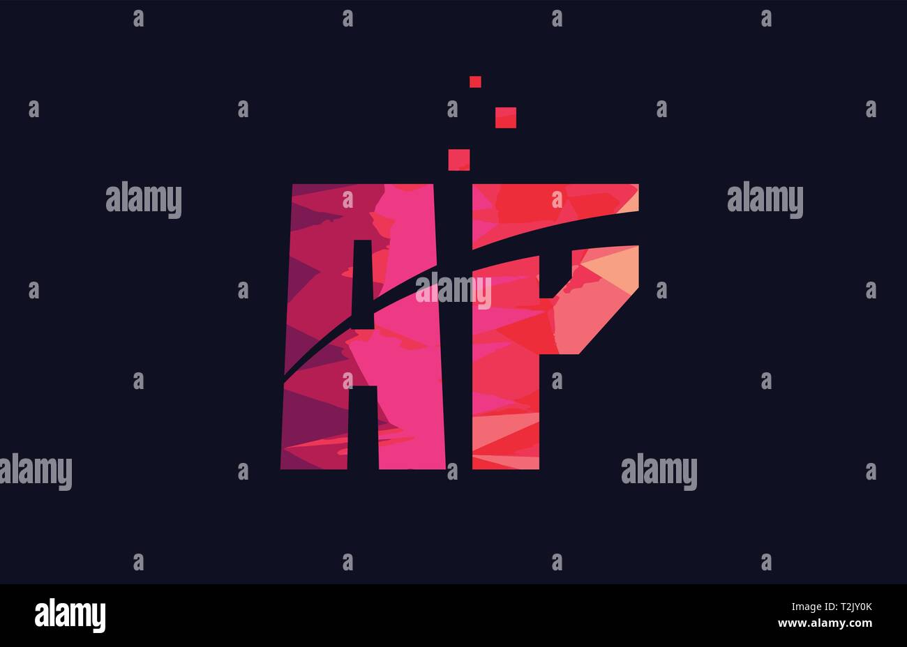 pink blue background color alphabet letter AP A P logo combination ...