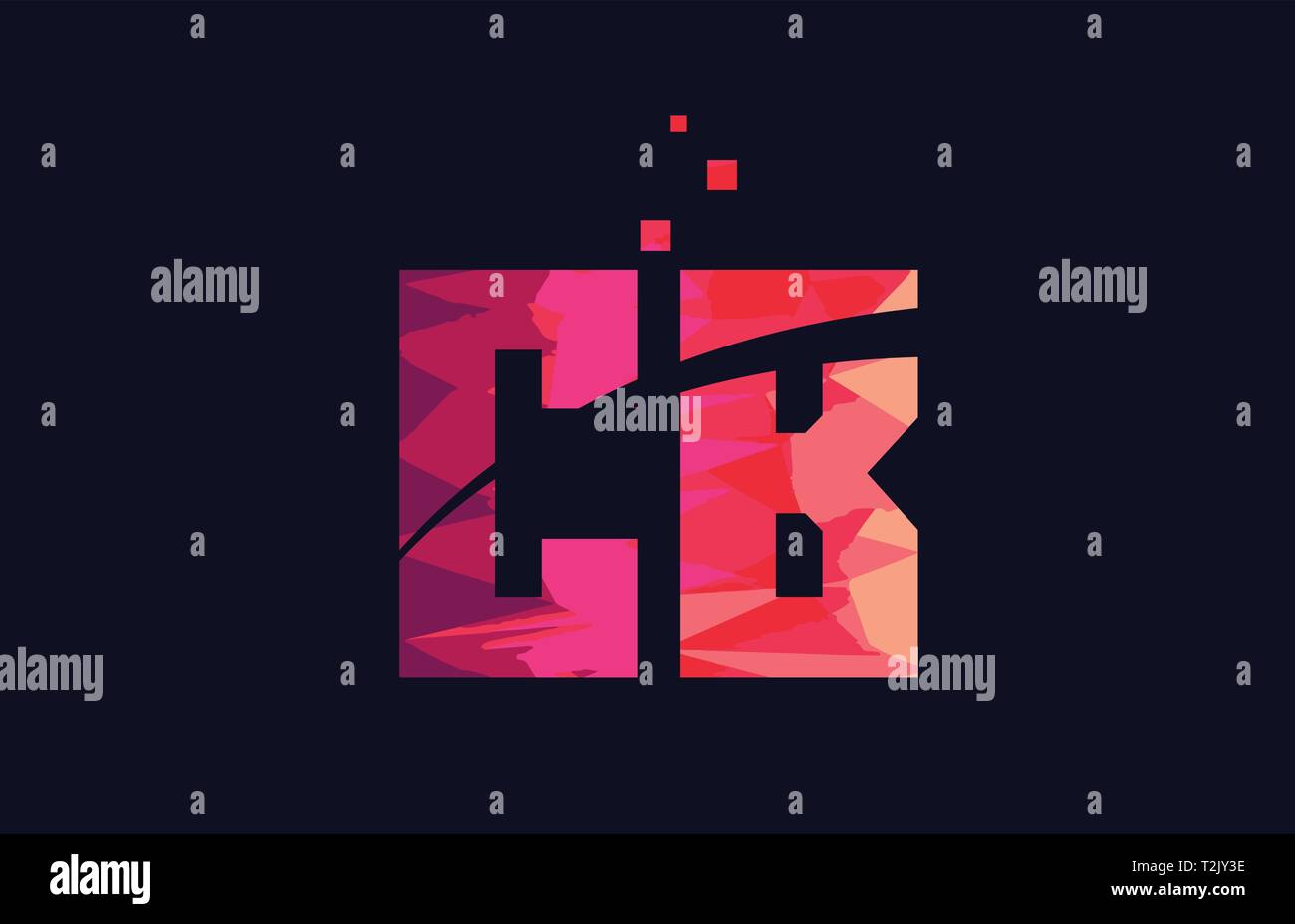 pink blue background color alphabet letter CB C B logo combination ...