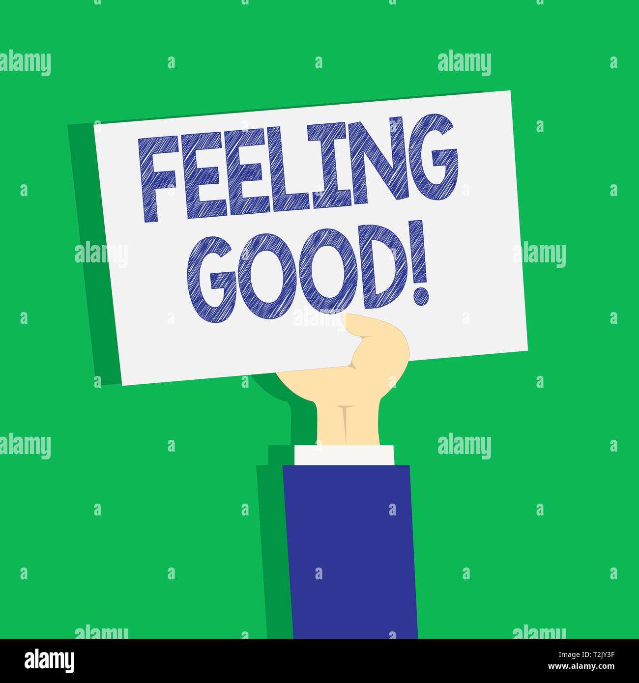 Text sign showing Feeling Good. Business photo text causing happy ...