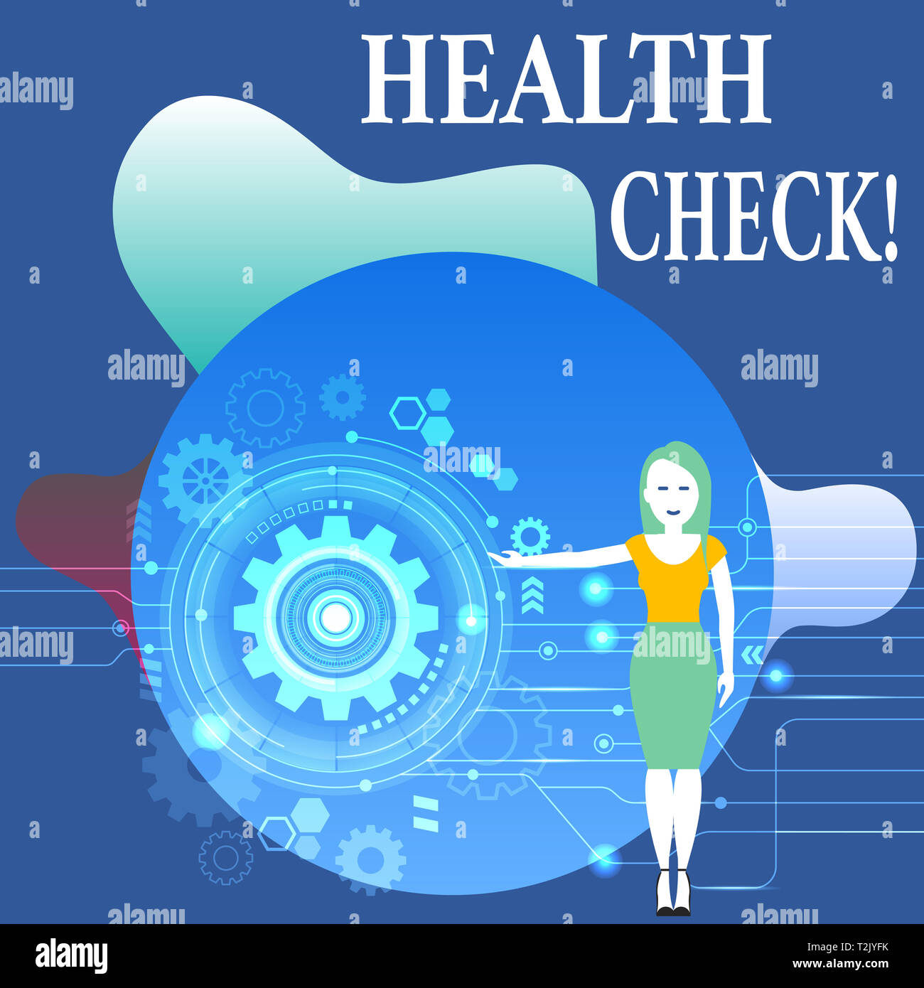 Writing note showing Health Check. Business concept for examination to ...