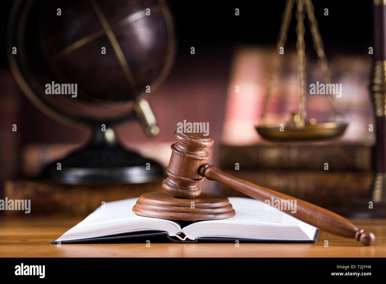 Globe, Law and justice concept Stock Photo - Alamy