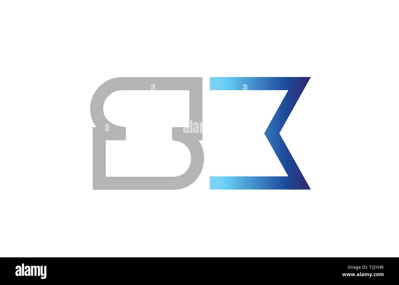 blue grey alphabet letter logo combination sx s x design suitable for a ...