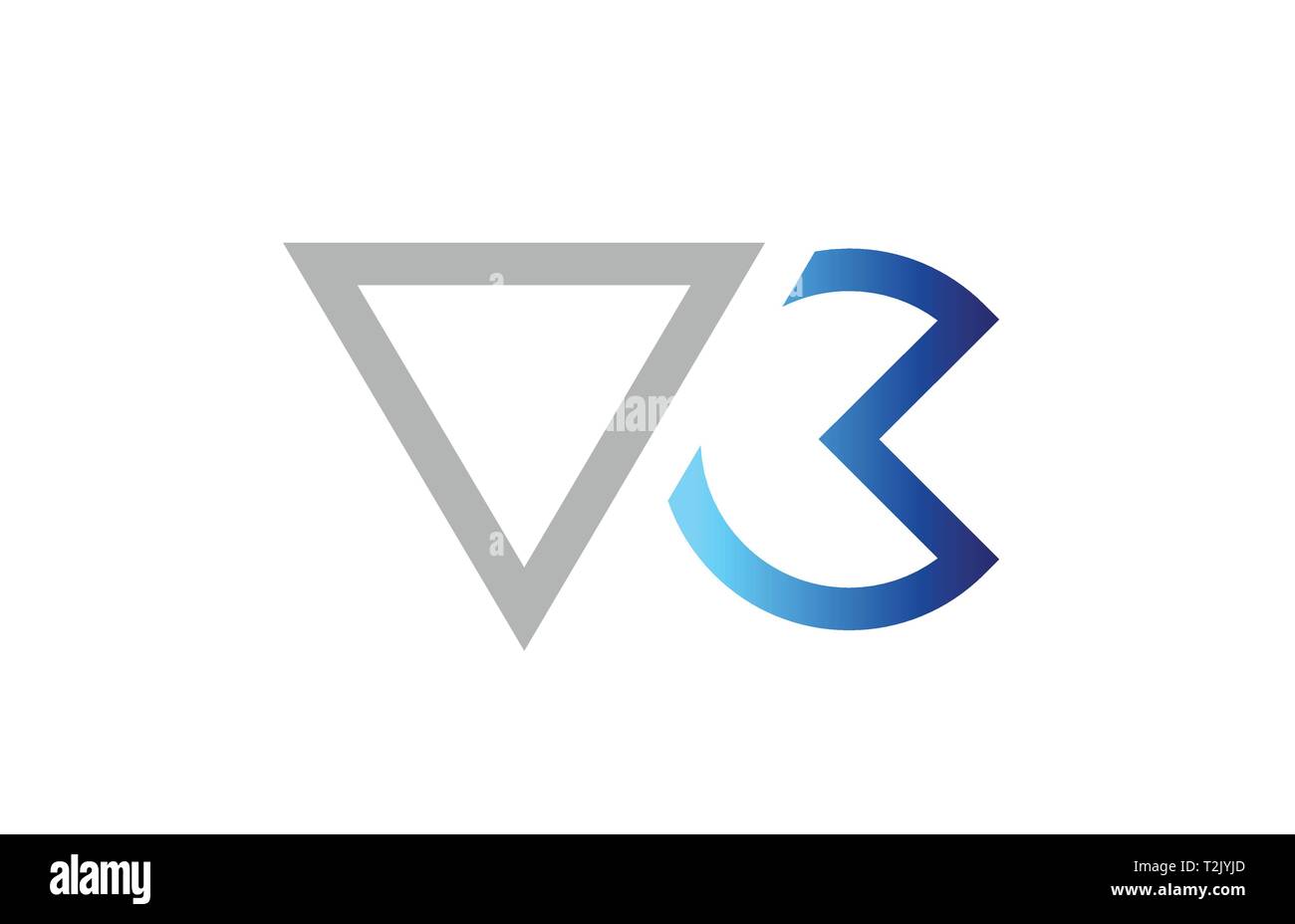blue grey alphabet letter logo combination vc v c design suitable for a ...