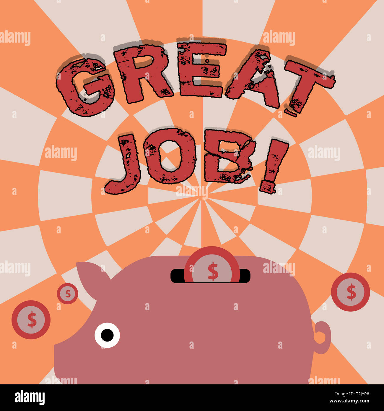 Text sign showing Great Job. Business photo showcasing used praising ...