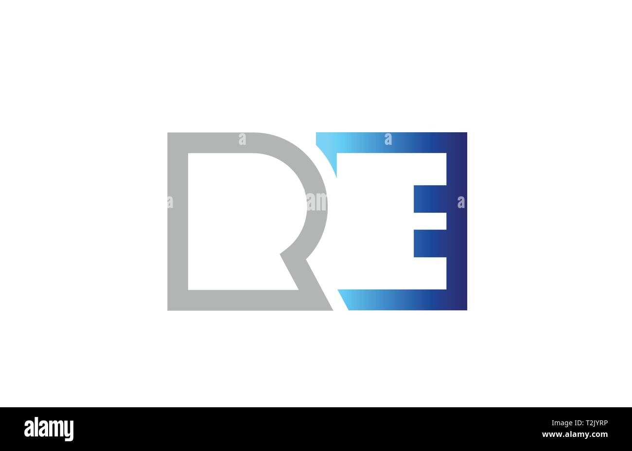 Letter r e logo Stock Vector Images - Alamy