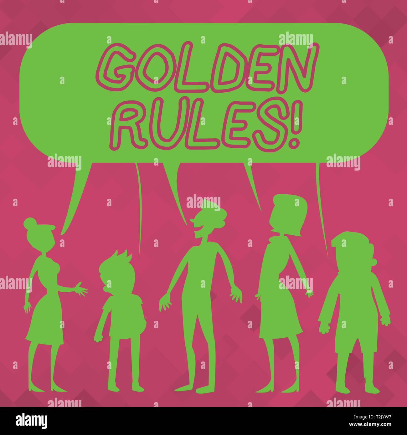 Word writing text Golden Rules. Business photo showcasing principle ...