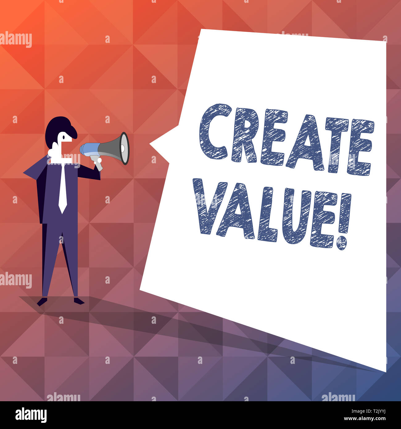 Text sign showing Create Value. Business photo showcasing making sure ...