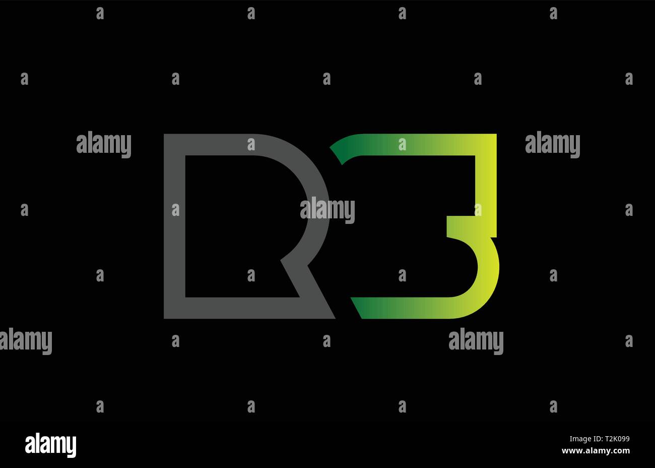 green black grey alphabet letter logo combination rs r s design ...