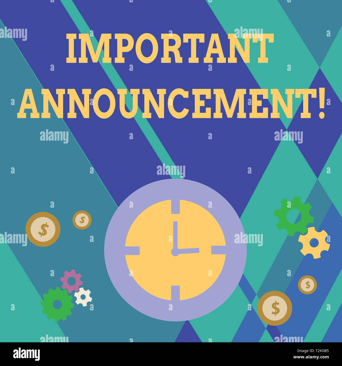 Handwriting text writing Important Announcement. Conceptual photo A ...