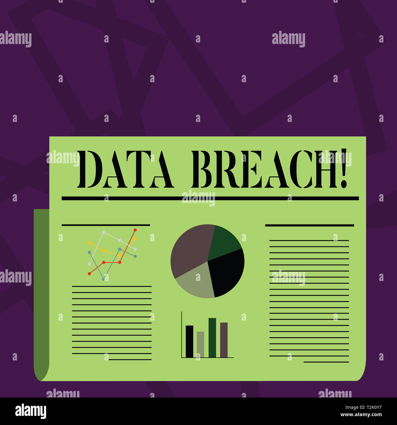 Writing note showing Data Breach. Business concept for security ...
