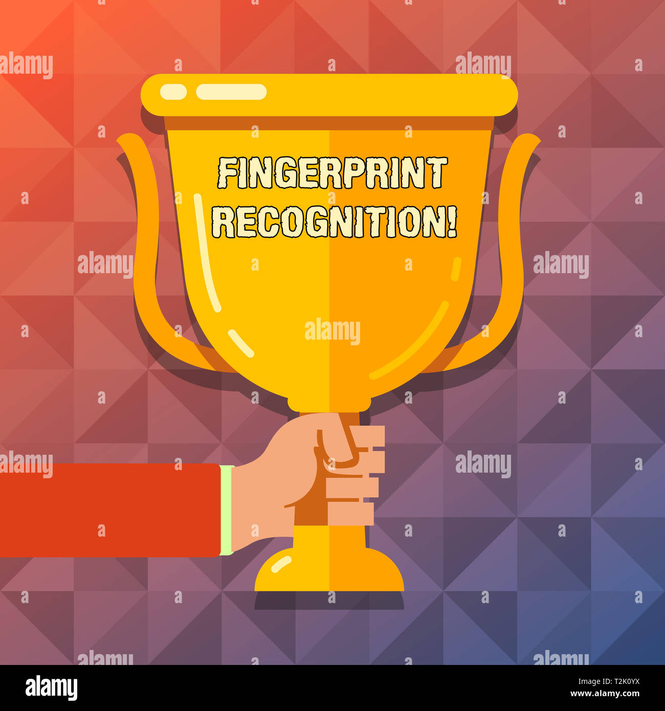 Word writing text Fingerprint Recognition. Business photo showcasing ...