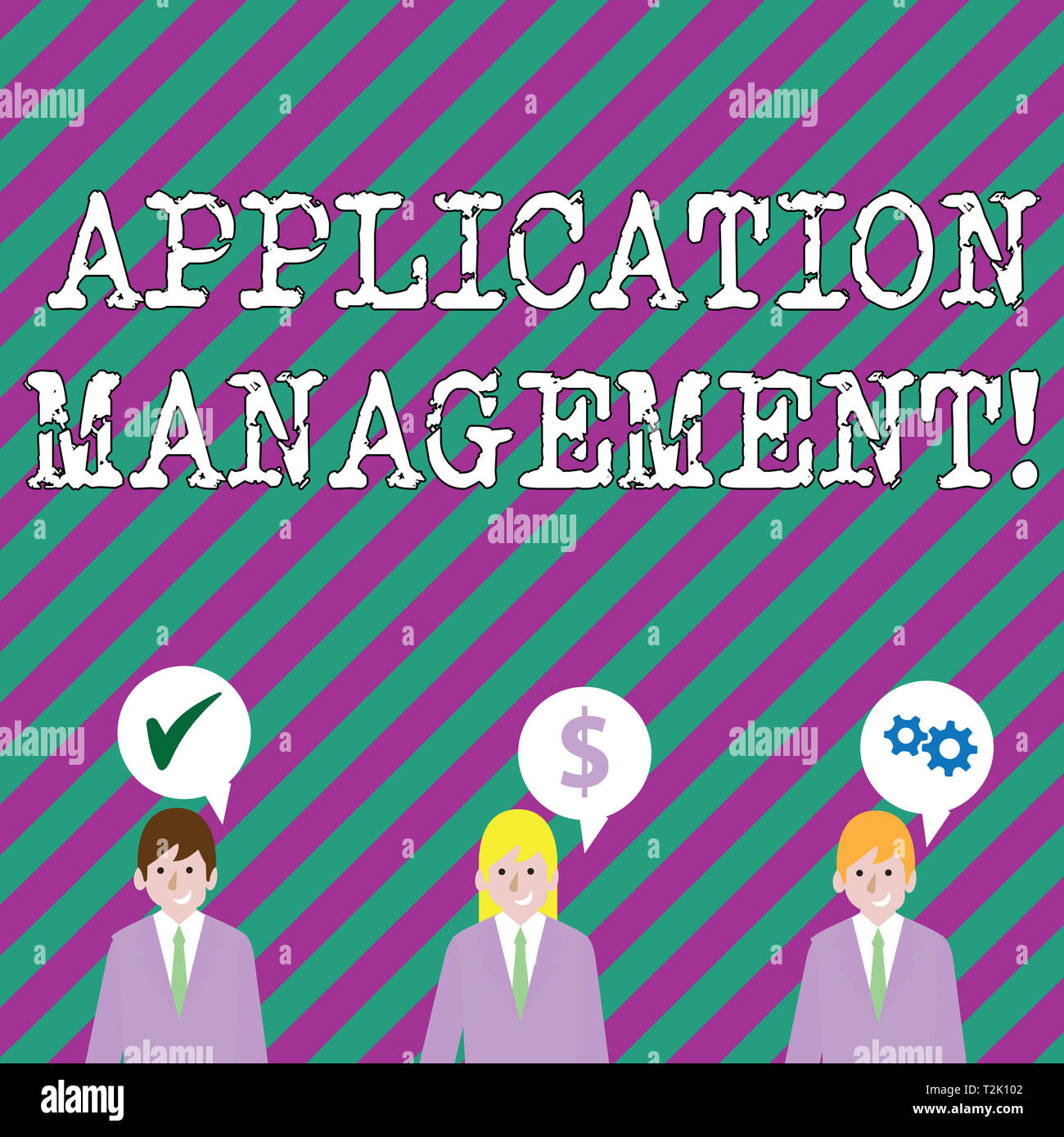 Text sign showing Application Management. Business photo showcasing ...
