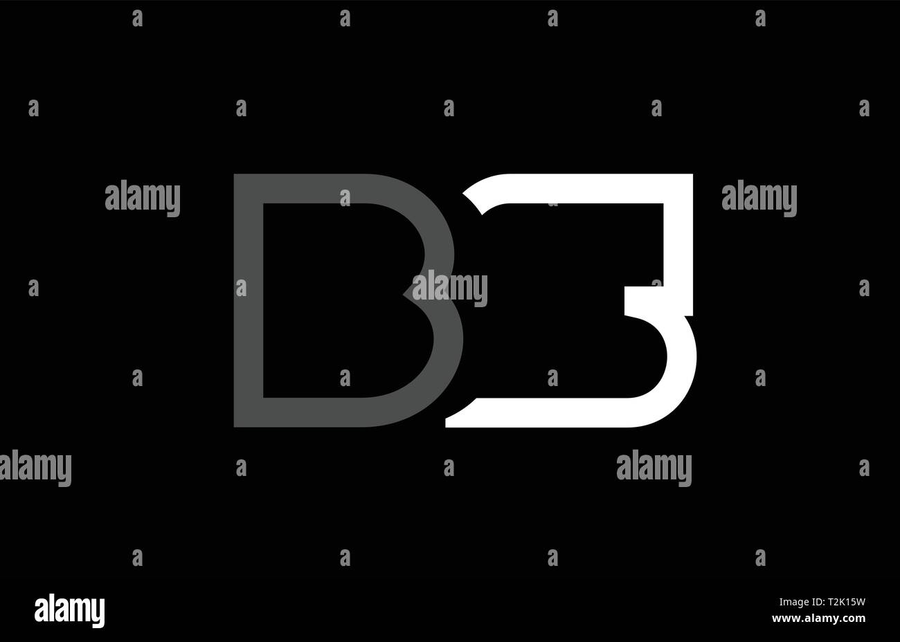 white black grey alphabet letter logo combination bs b s design ...