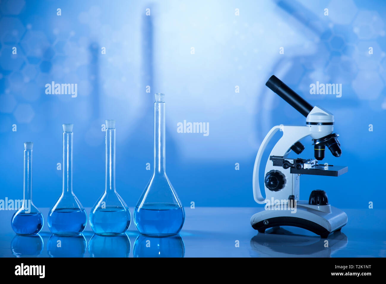 Assorted laboratory glassware equipment Stock Photo - Alamy
