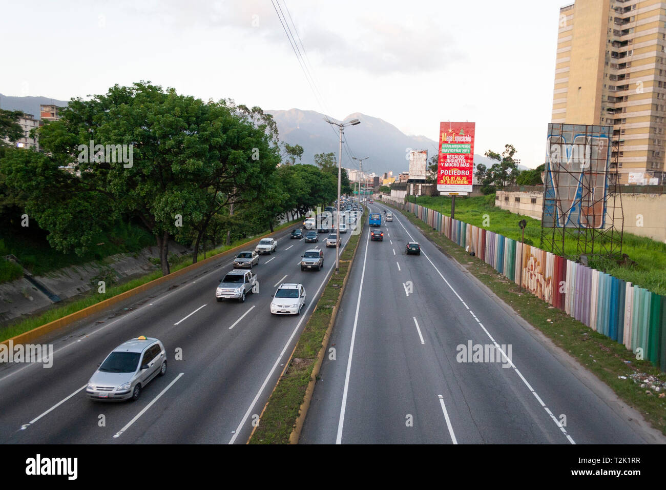 Caracas Venezuela 22/05/2012. Francisco Fajardo highway, Caracas ...
