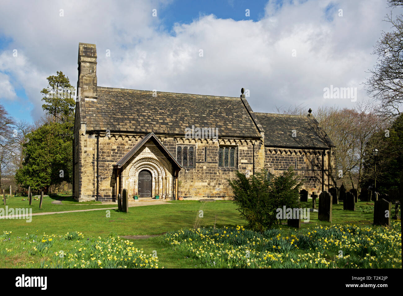 Church st john baptist adel hi-res stock photography and images - Alamy