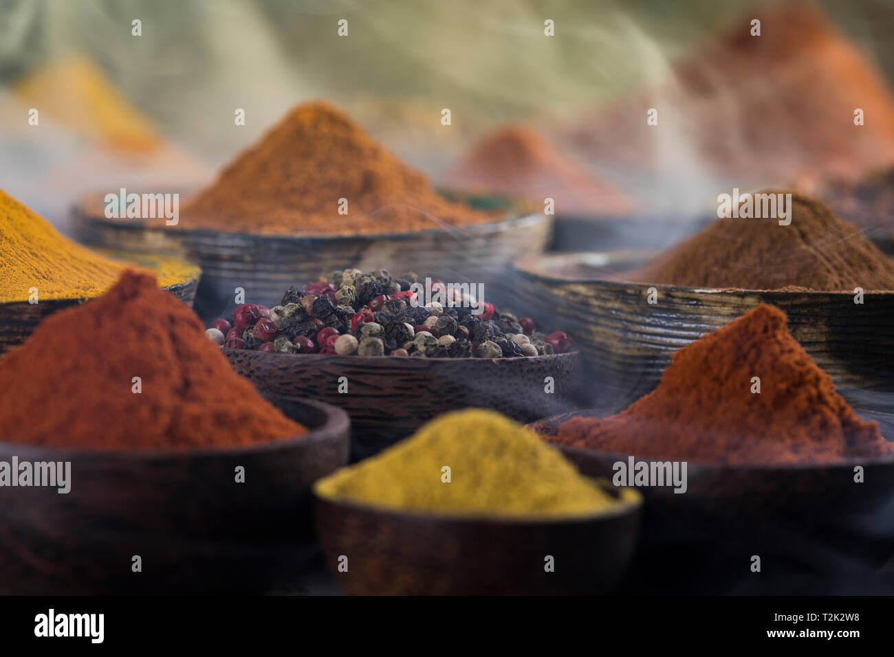 Smoke background , Spice Still Life Stock Photo - Alamy