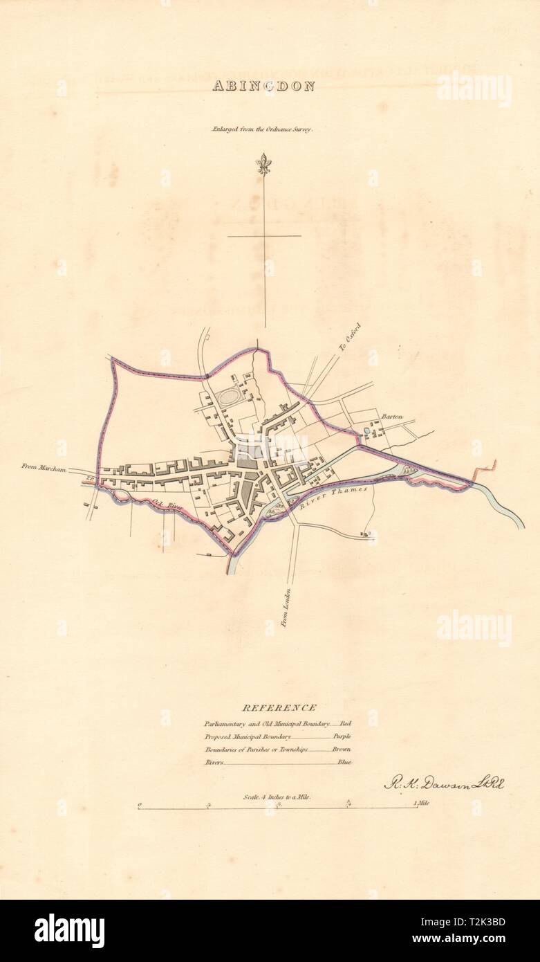 Map Of Abingdon High Resolution Stock Photography and Images - Alamy