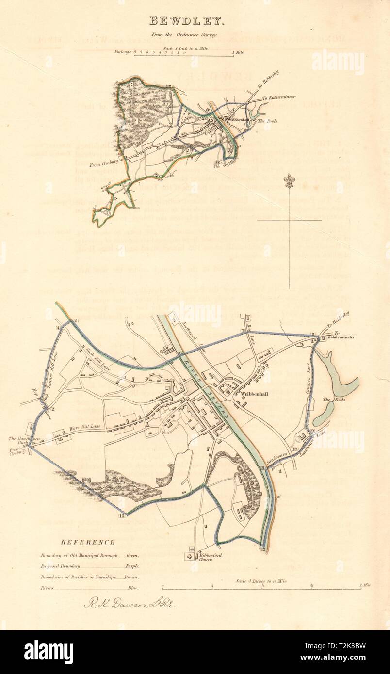 Dawson 1837 map hi-res stock photography and images - Alamy